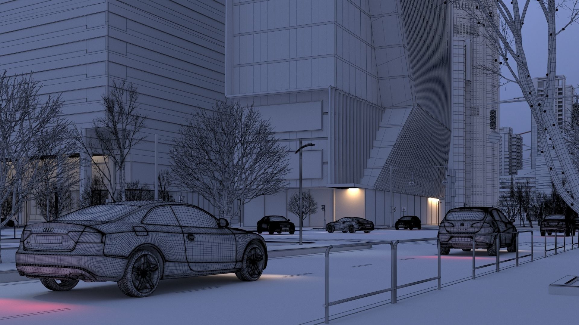 SKYSCRAPER CITY BUILDING metal glass 3D model 3D model | CGTrader