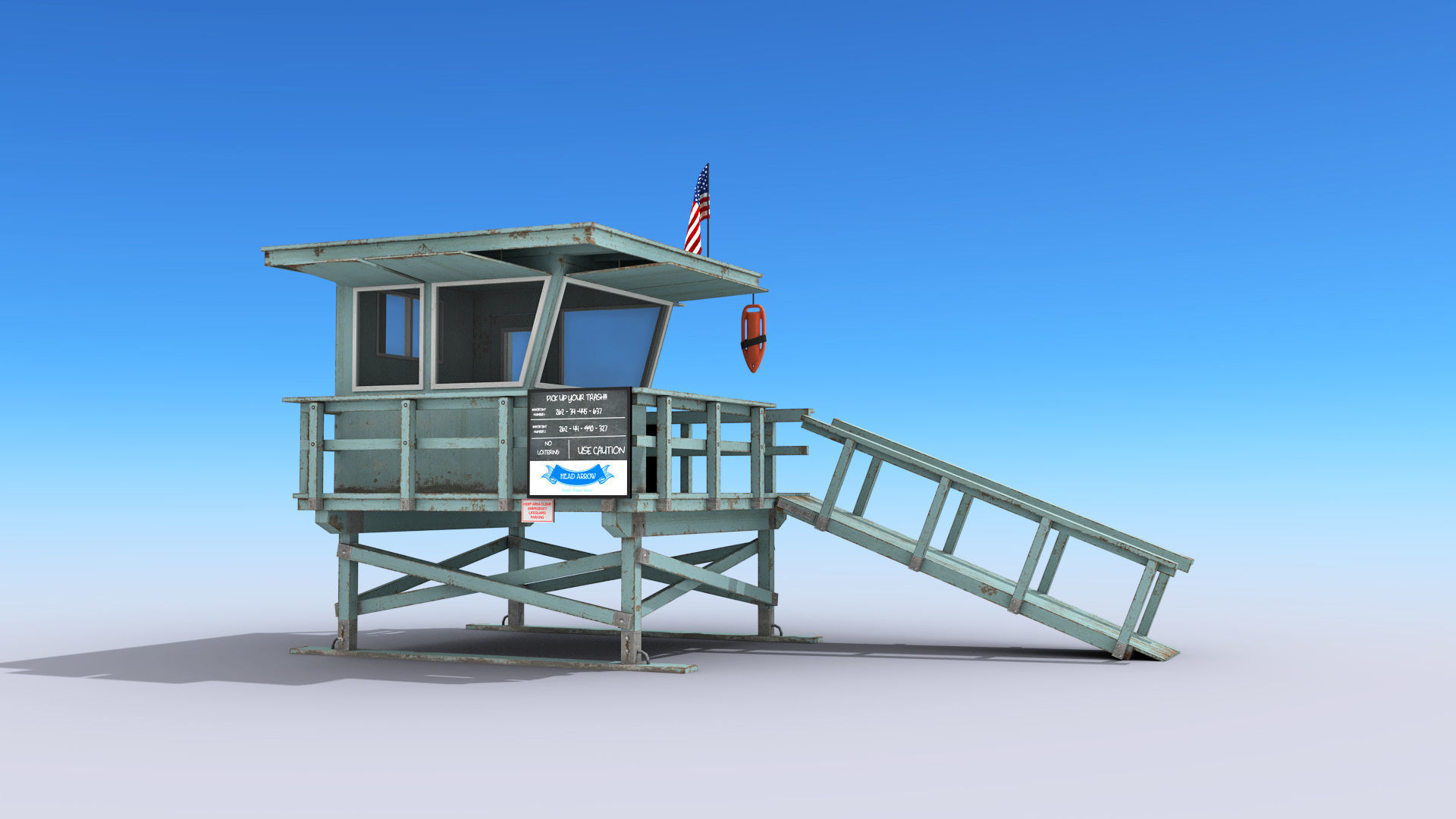 3D model Lifeguard Station VR / AR / low-poly | CGTrader