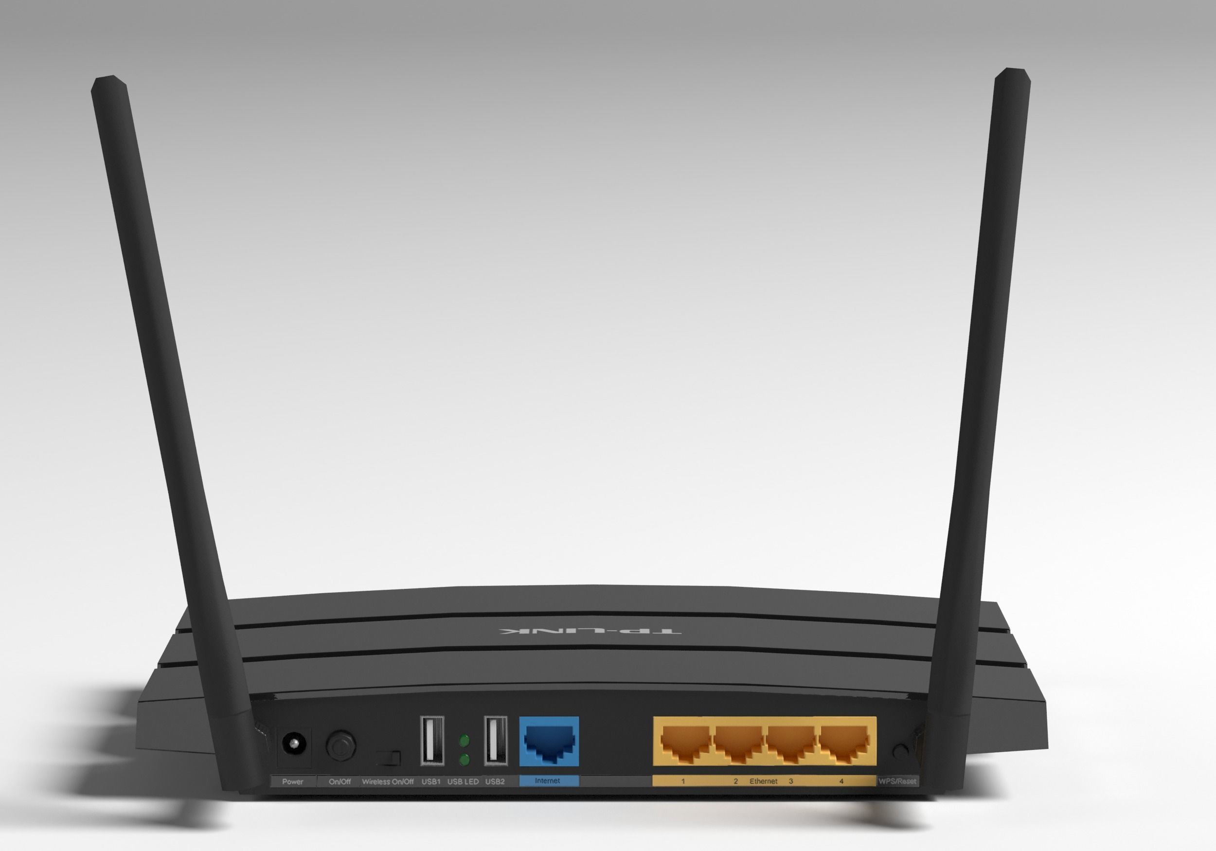 3D model TP-Link n600 Wi-Fi router lowpoly VR / AR / low-poly | CGTrader