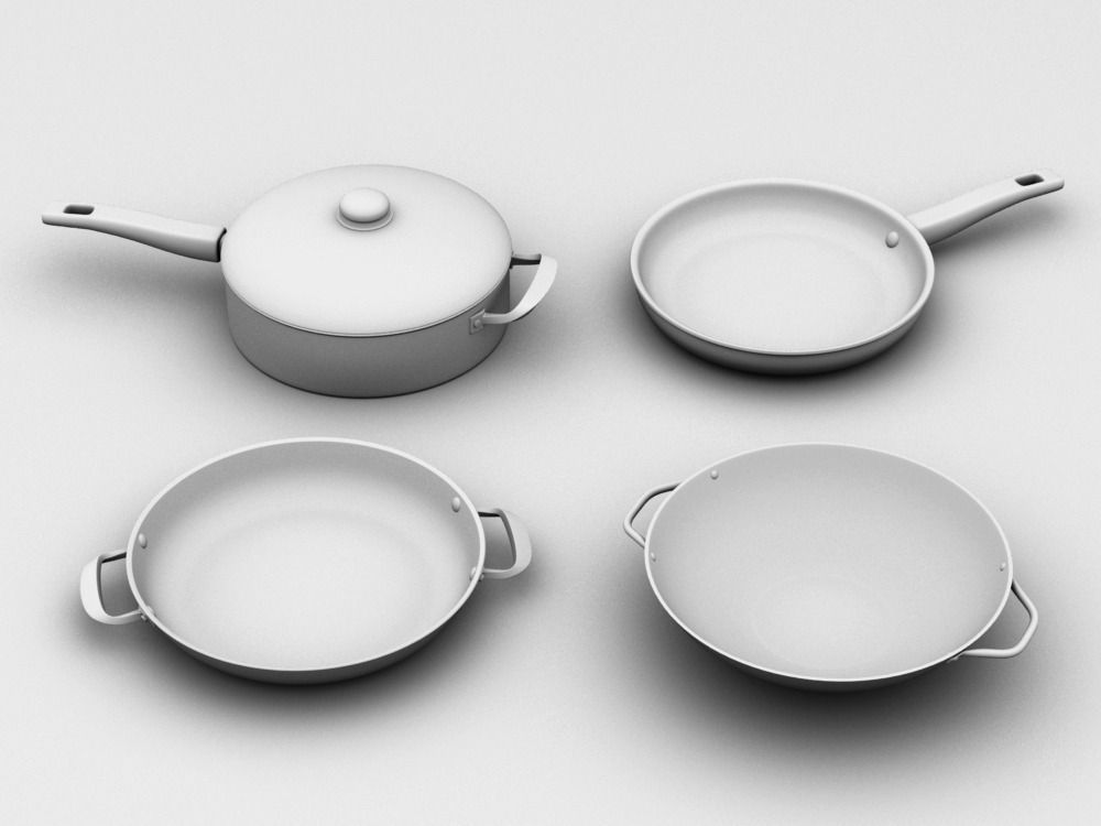 Cookware Set 3D model | CGTrader