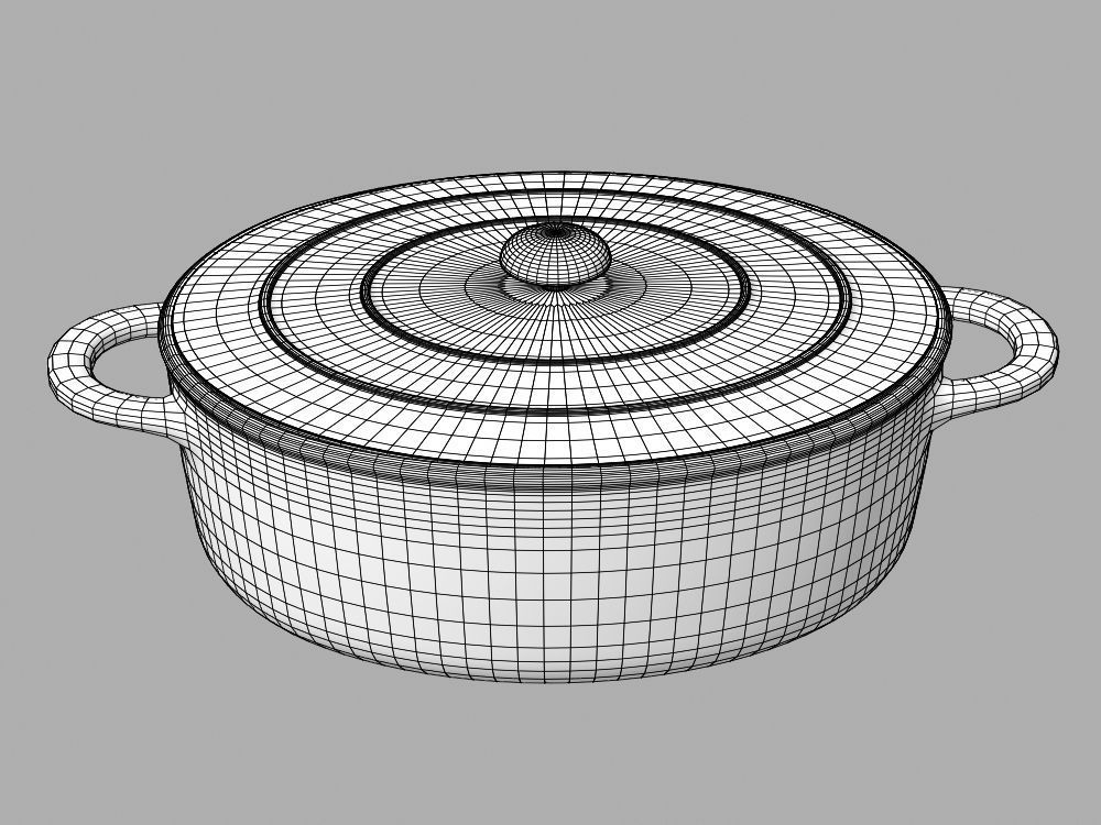 Cookware Set cooking pot 3D model | CGTrader