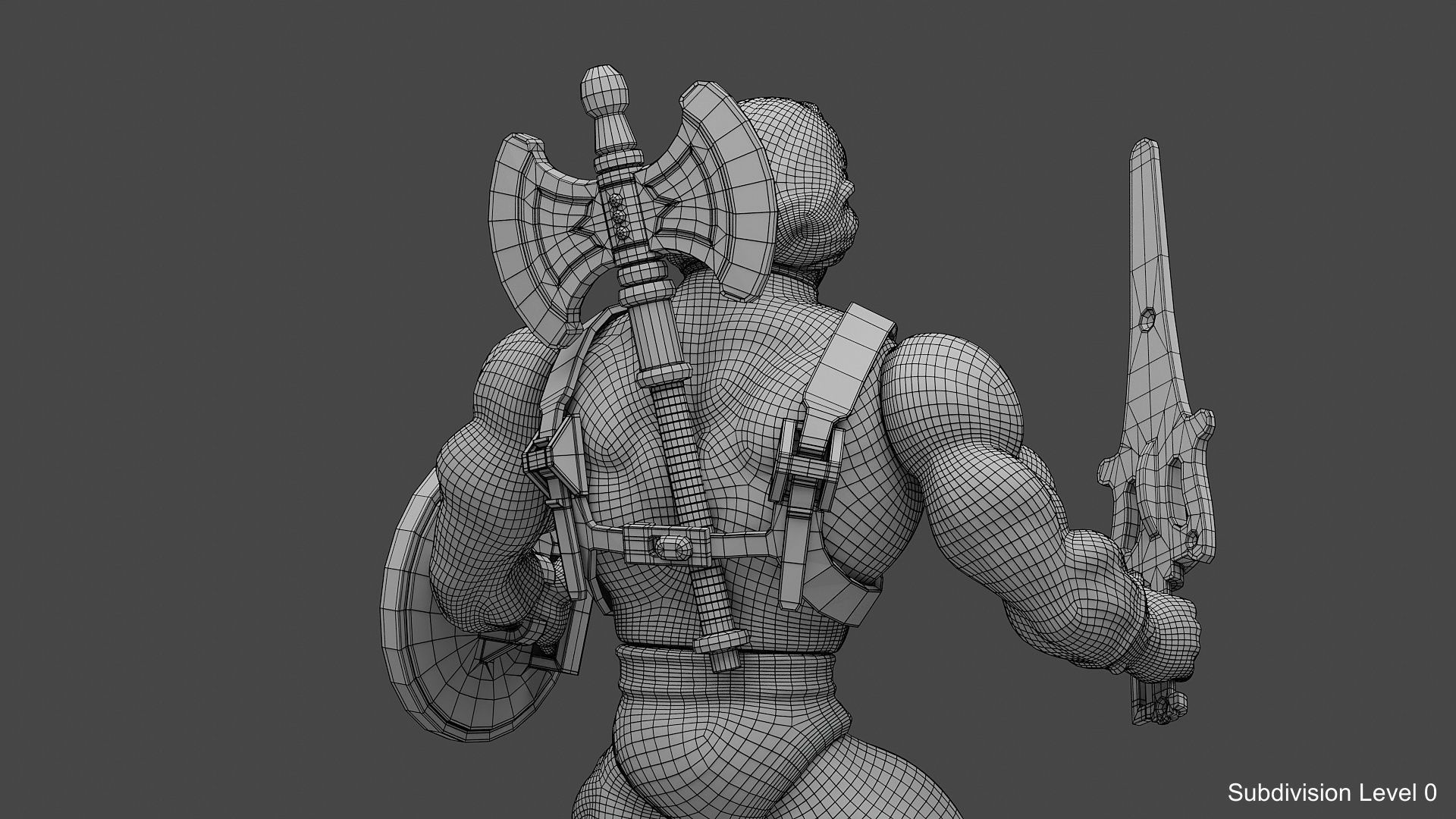 He-Man Action Figure 3D model rigged | CGTrader
