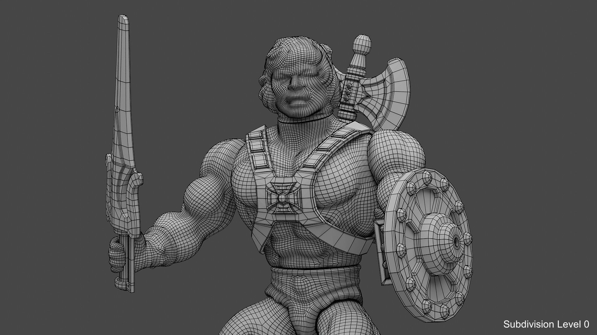 He-Man Action Figure 3D model rigged | CGTrader