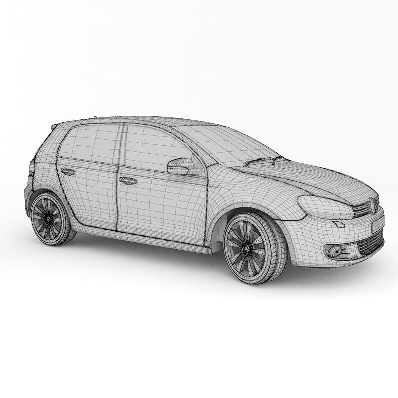 VW Golf 3D model | CGTrader