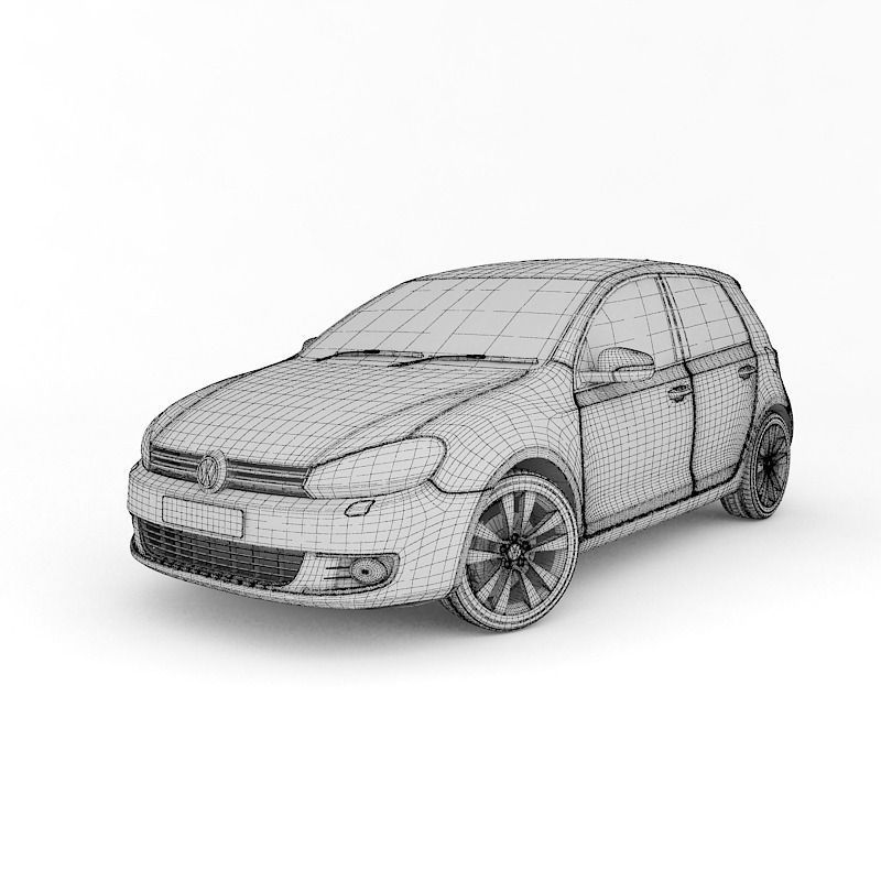 VW Golf 3D model | CGTrader