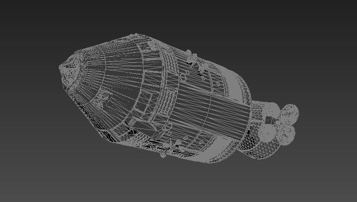 Apollo Command and Service Module 3D model | CGTrader