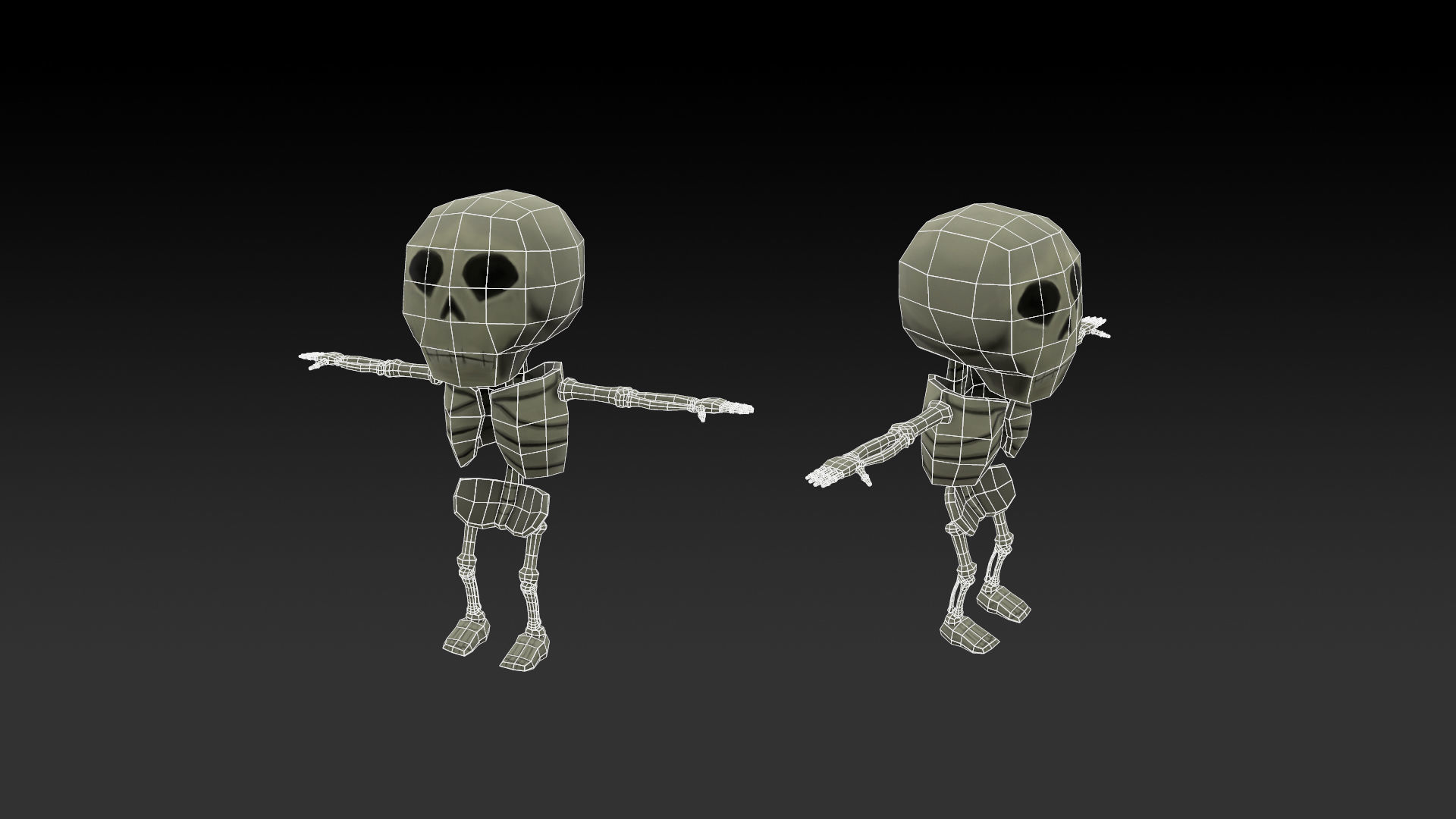 3D model Mini Skeleton VR / AR / low-poly | CGTrader