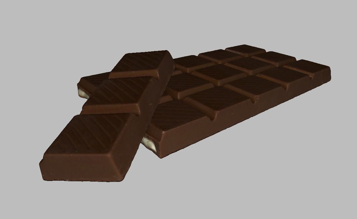 3D model Bar of chocolate VR / AR / low-poly | CGTrader