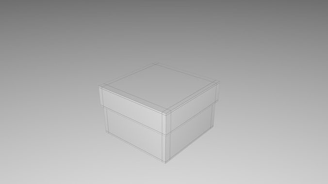 Blue box free 3D model | CGTrader