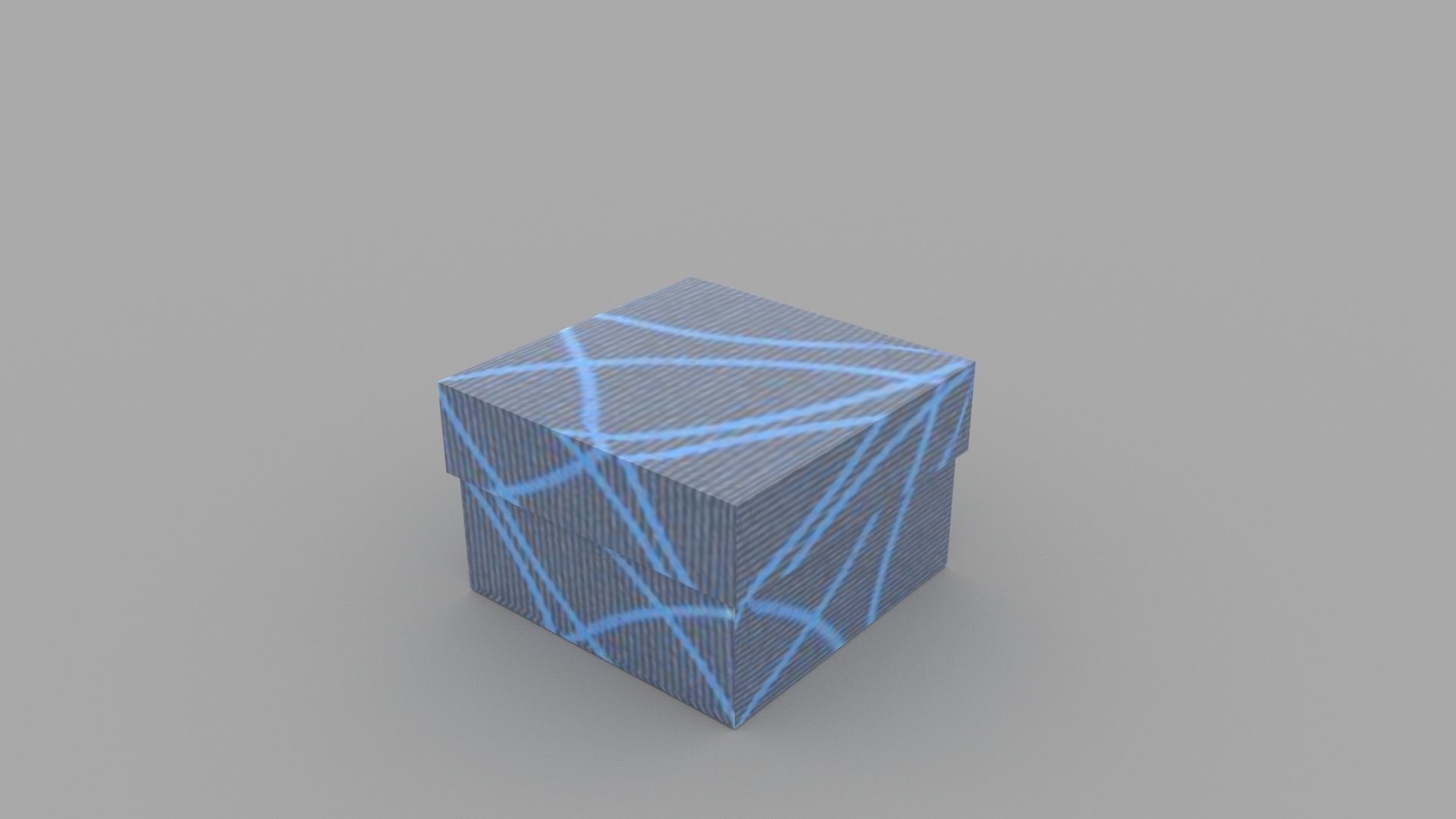 Blue box free 3D model | CGTrader