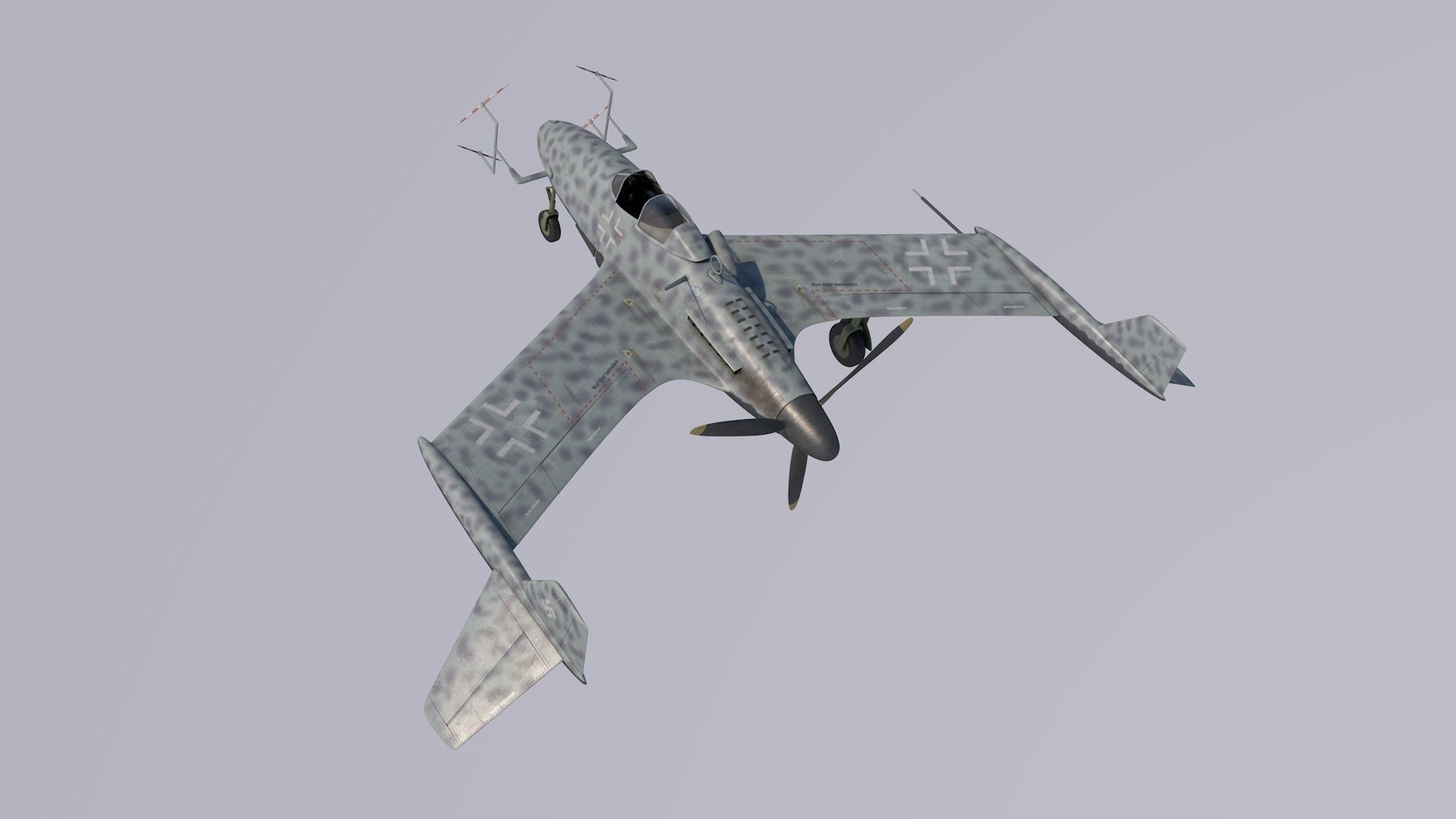 Blohm und Voss P208 Night Fighter 3D model | CGTrader