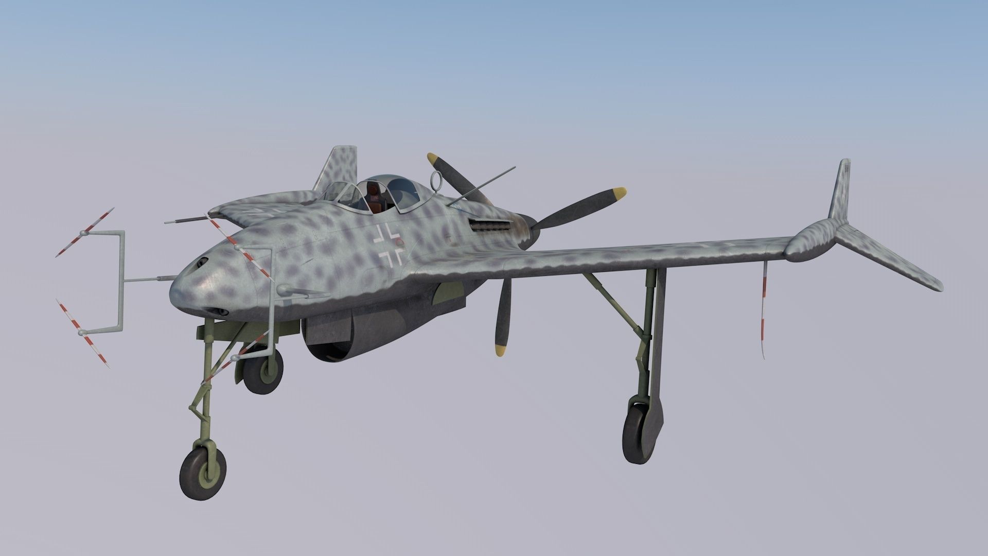 Blohm und Voss P208 Night Fighter 3D model | CGTrader