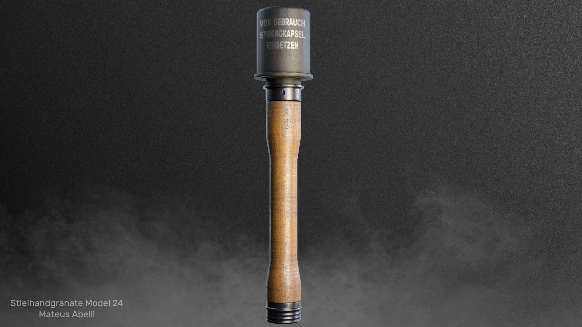 3D model Stielhandgranate Model 24 VR / AR / low-poly | CGTrader