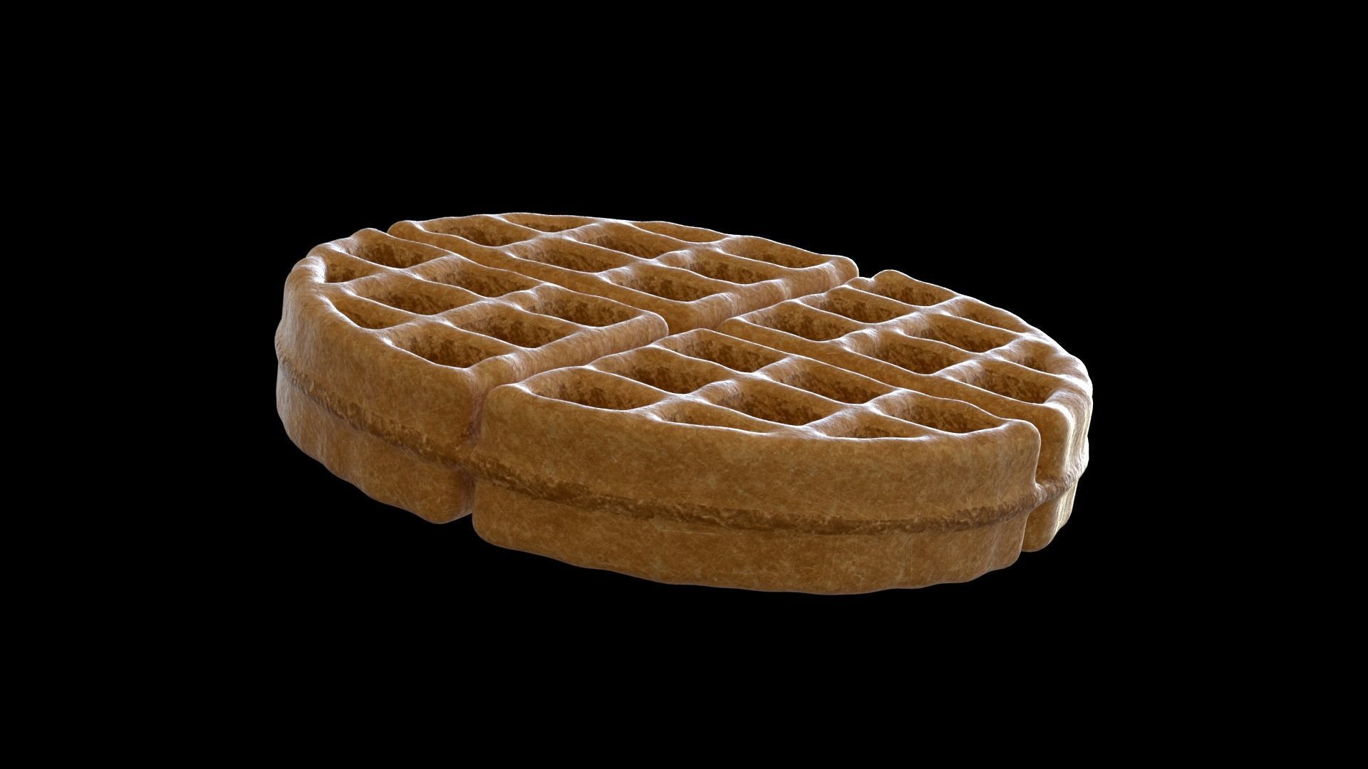 Waffle 3D model 3D model animated | CGTrader