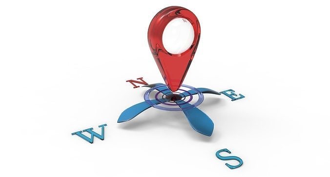 logo compass free 3D model | CGTrader