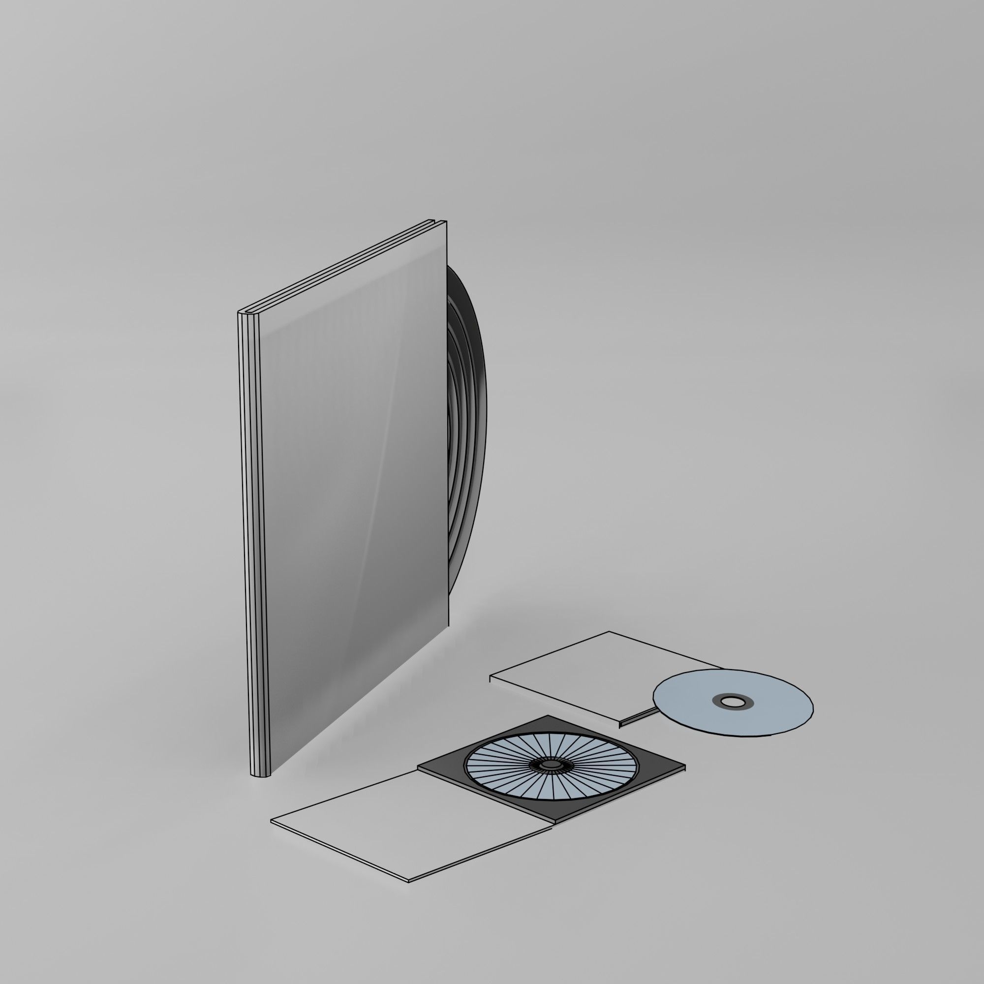 3D model CD and Vinyl Cover 3D Model VR / AR / low-poly | CGTrader
