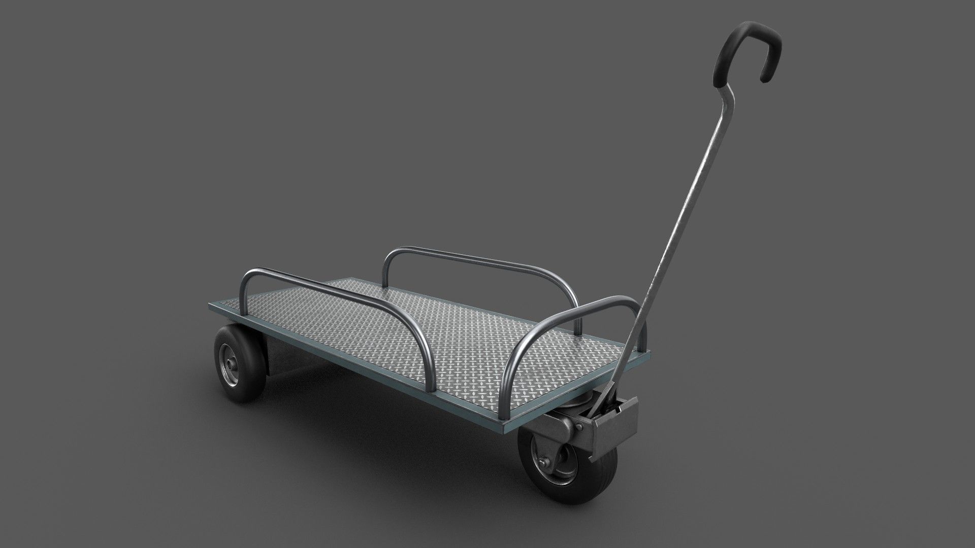 3D model Three Wheel Trolley VR / AR / low-poly | CGTrader