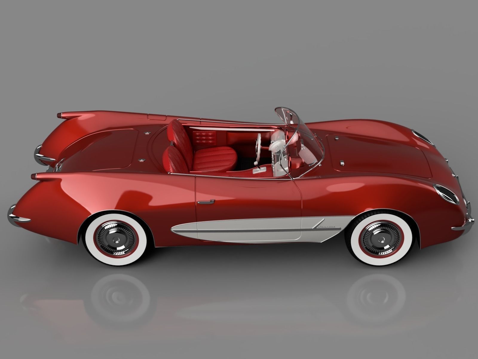 Chevrolet Corvette 3D model 3D printable | CGTrader