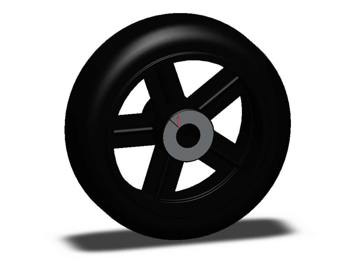 Standard wheel diameter 150mm 3D model | CGTrader
