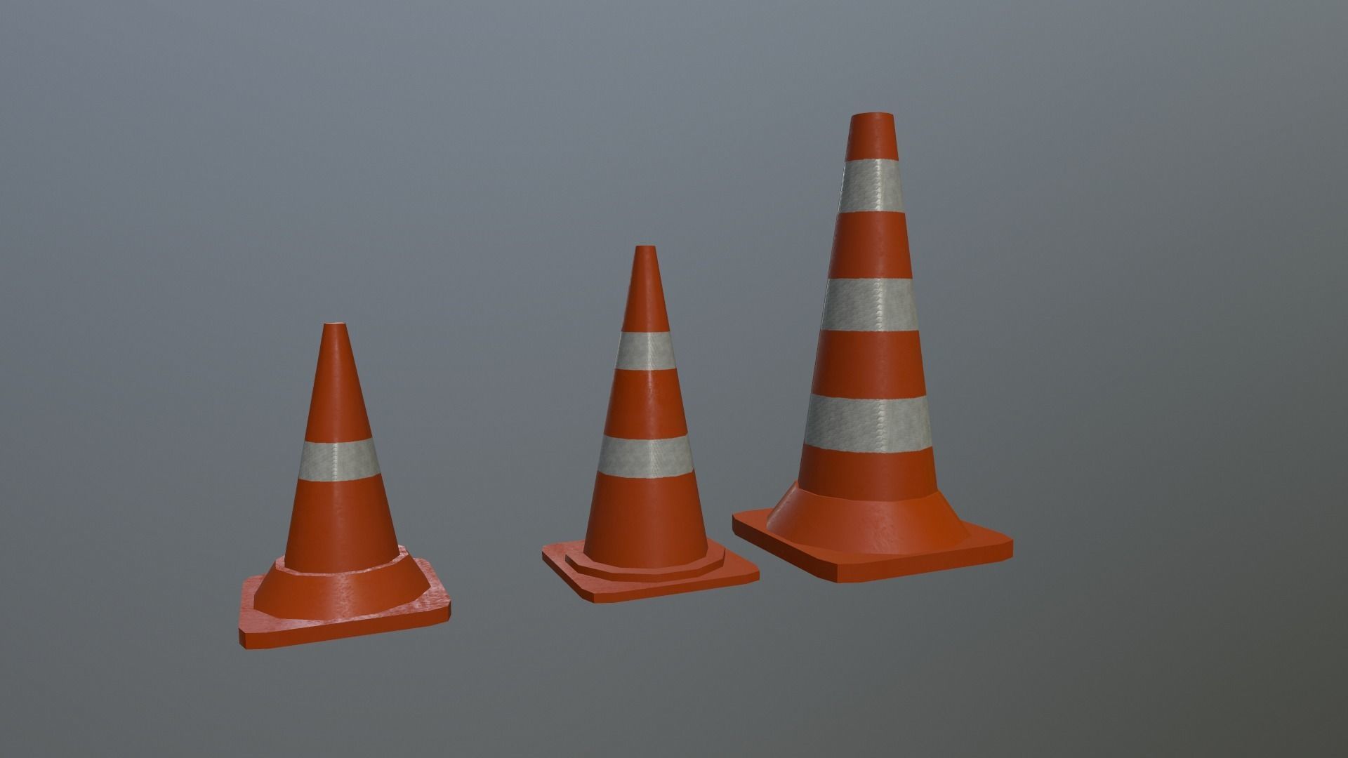 3D model Road Cones Traffic cones VR / AR / low-poly | CGTrader
