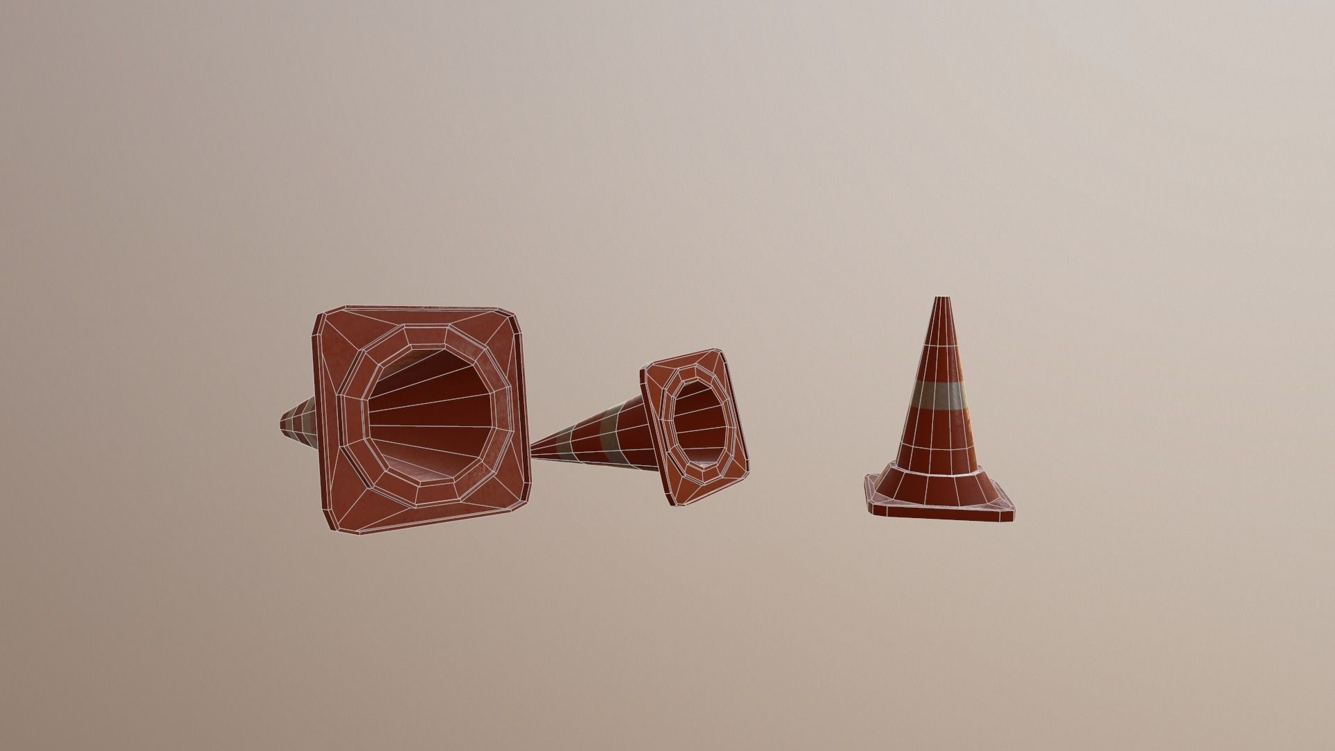 3D model Road Cones Traffic cones VR / AR / low-poly | CGTrader
