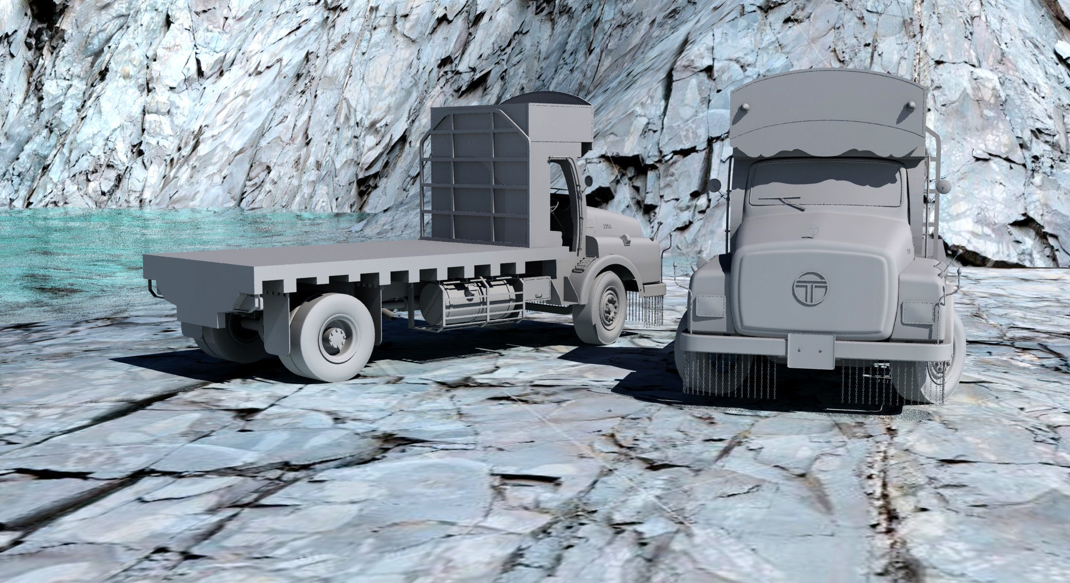 TATA 12010 SE Lorry OLD model 3D model | CGTrader