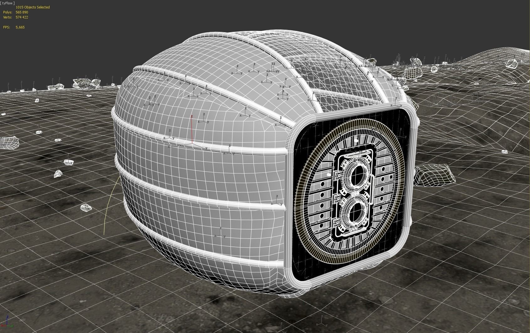 Module Landed on Moon surface 3D model | CGTrader