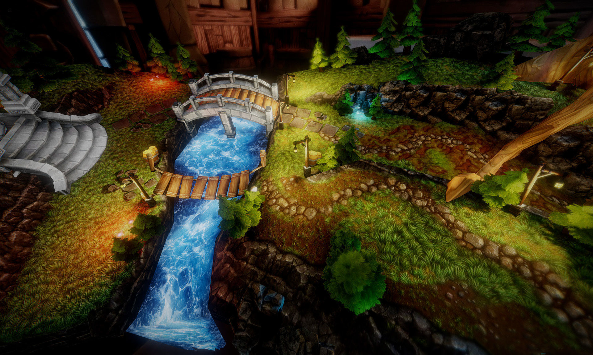 Fantasy low poly map 3D model | CGTrader