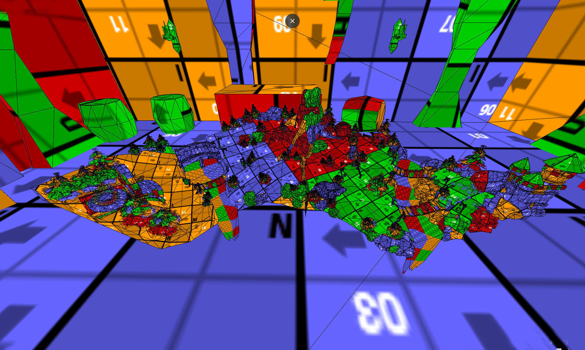 Fantasy low poly map 3D model | CGTrader