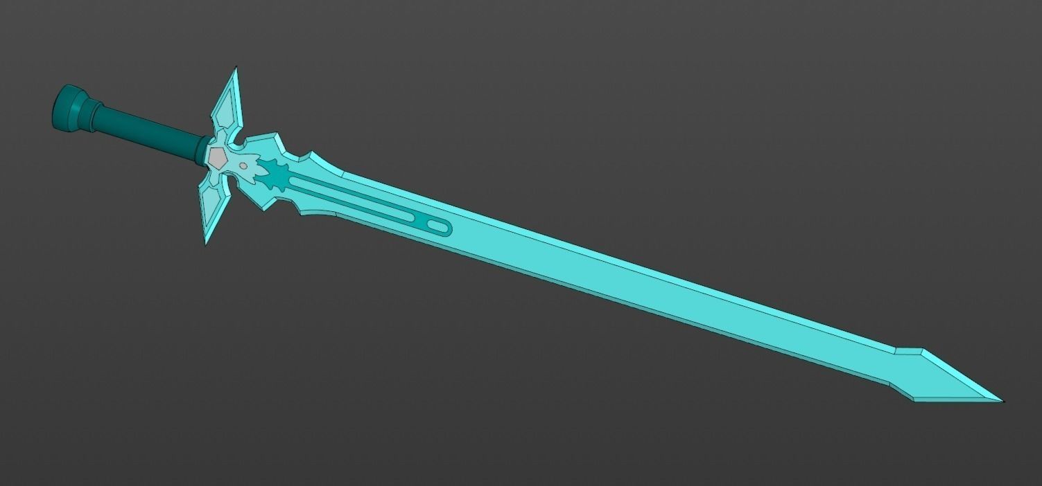 Kirito Swords Sword Art Online free VR / AR / low-poly 3D model | CGTrader