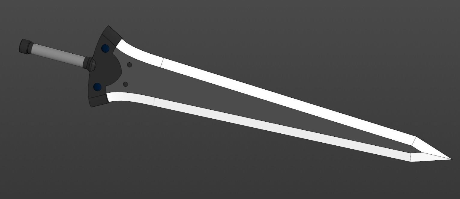 Kirito Swords Sword Art Online free VR / AR / low-poly 3D model | CGTrader