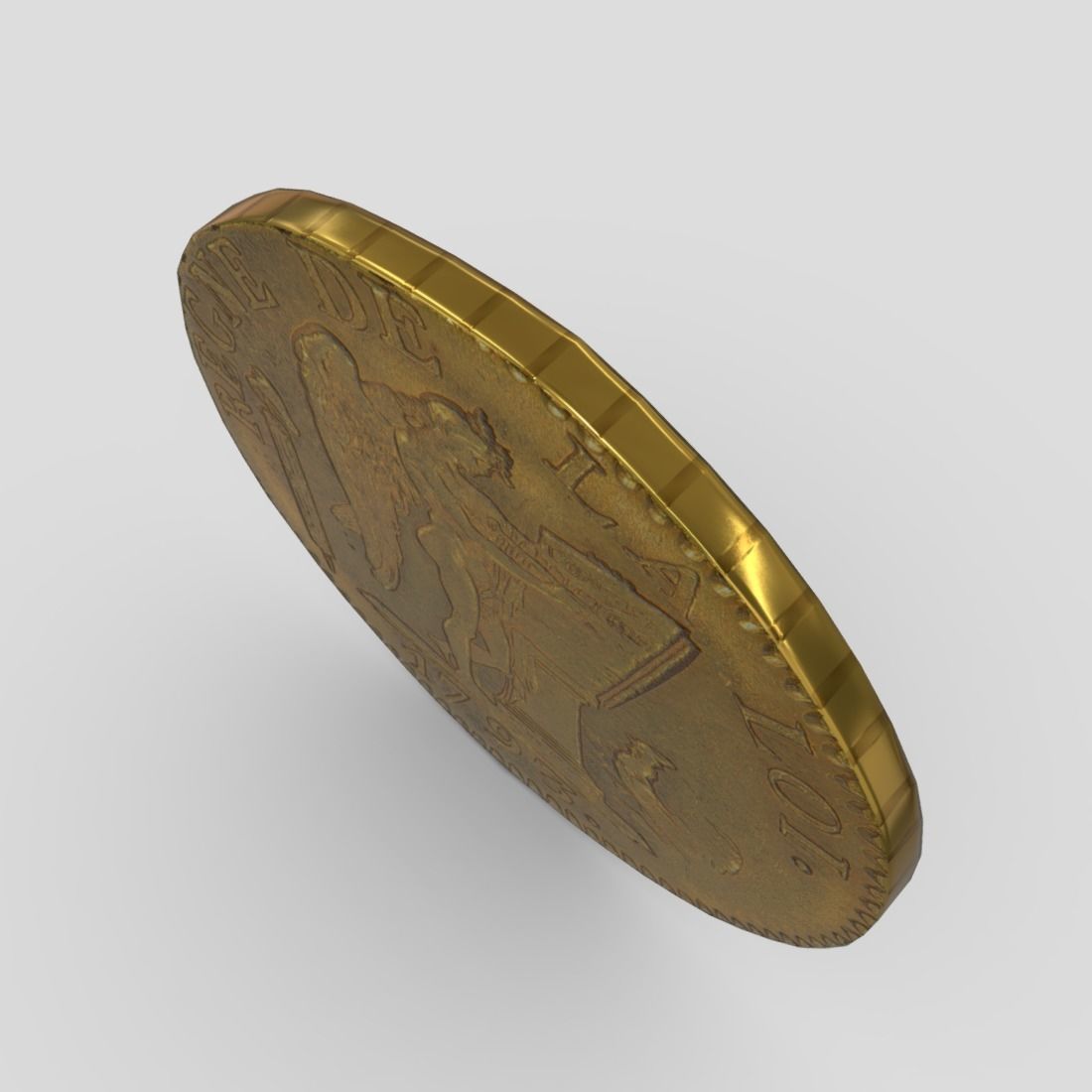 Gold Coin 3D model | CGTrader
