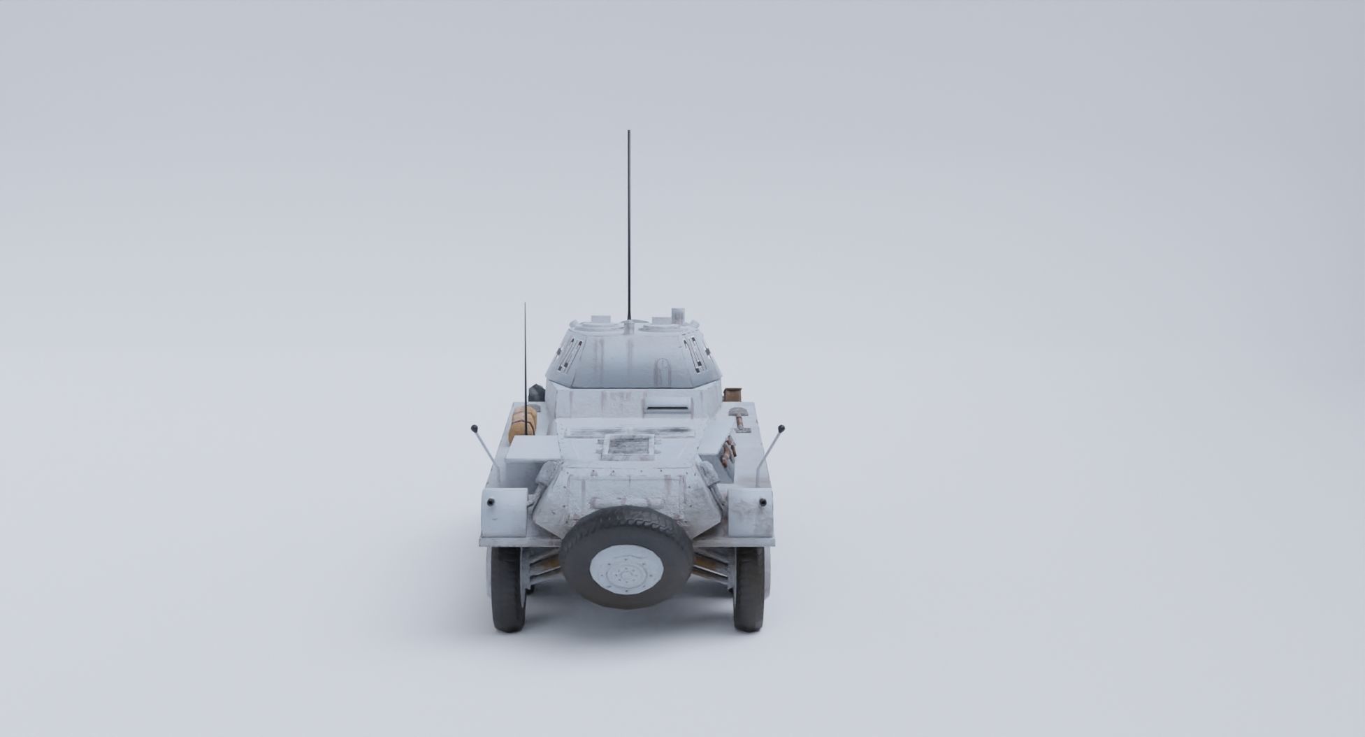 3D model Sdkfz 234-2 Puma German WW2 armored car Low Poly PBR model VR ...
