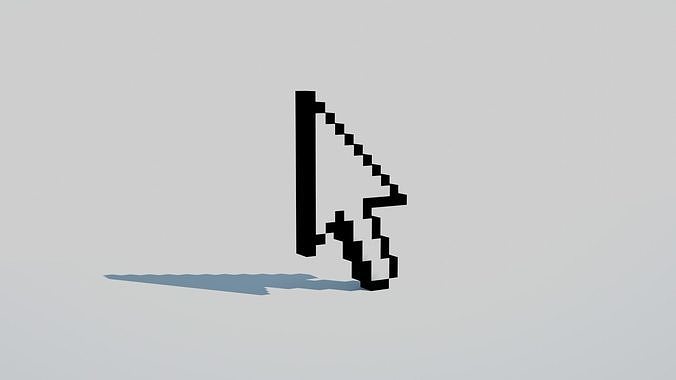 3D model Cursor arrow VR / AR / low-poly | CGTrader