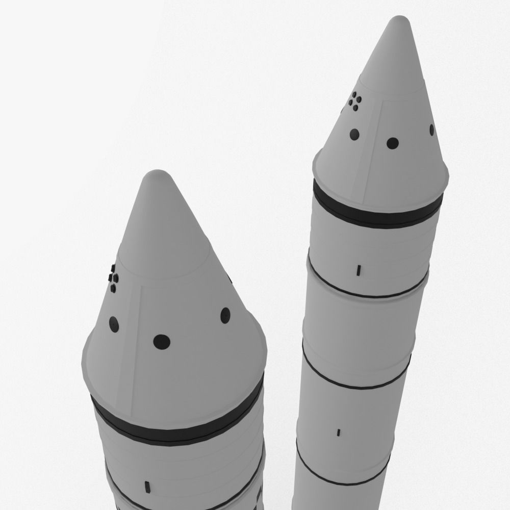 3D model Solid Rocket Booster VR / AR / low-poly | CGTrader