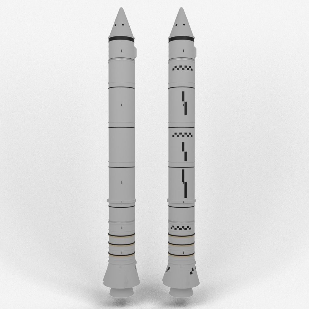 3D model Solid Rocket Booster VR / AR / low-poly | CGTrader