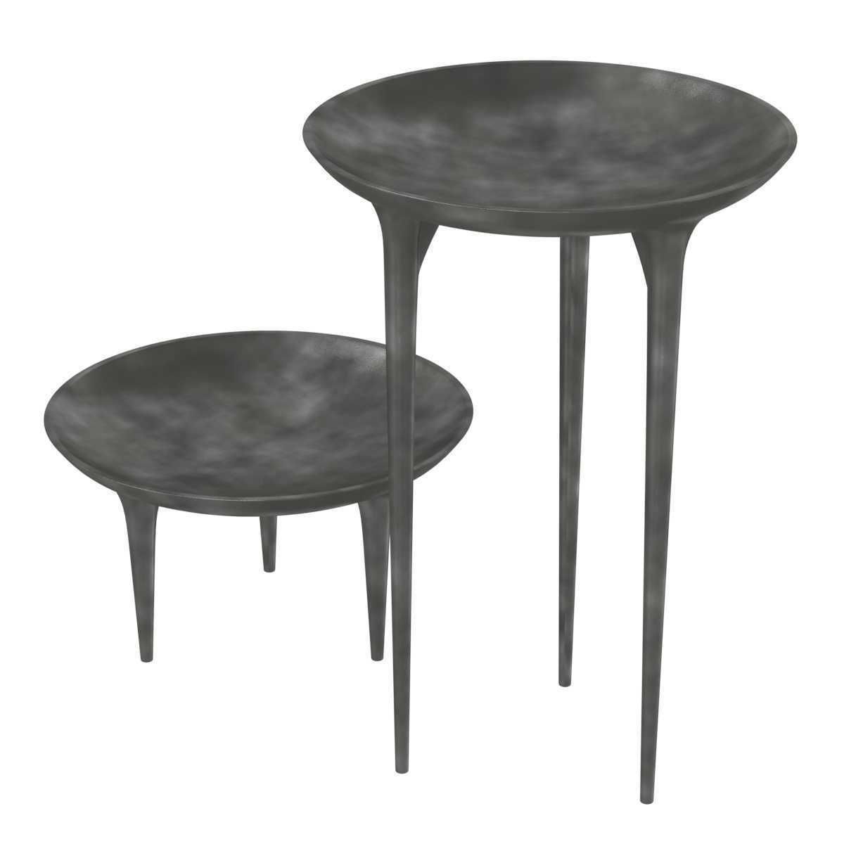 Rick Owens French Cast Bronze Tall and low Brazier Side Table 3D model ...