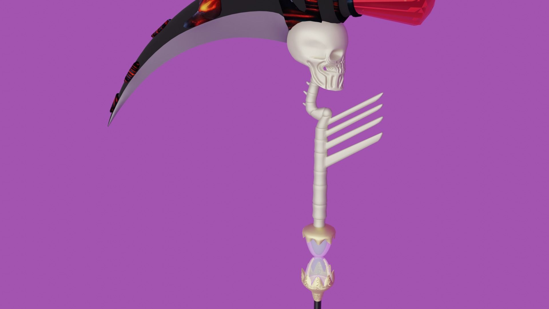 3D model Scythe Of Bones VR / AR / low-poly | CGTrader