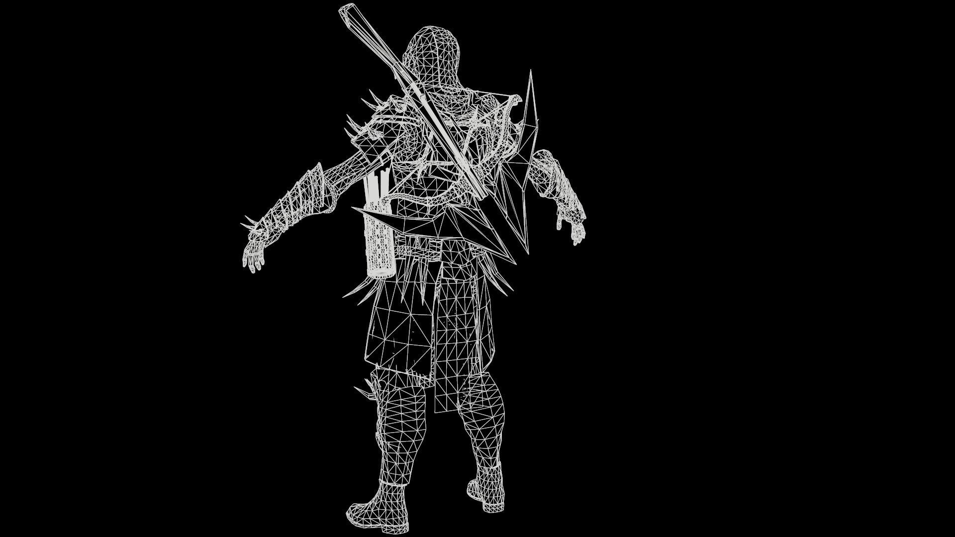 3D model Skeleton Crossbowman VR / AR / low-poly rigged animated | CGTrader