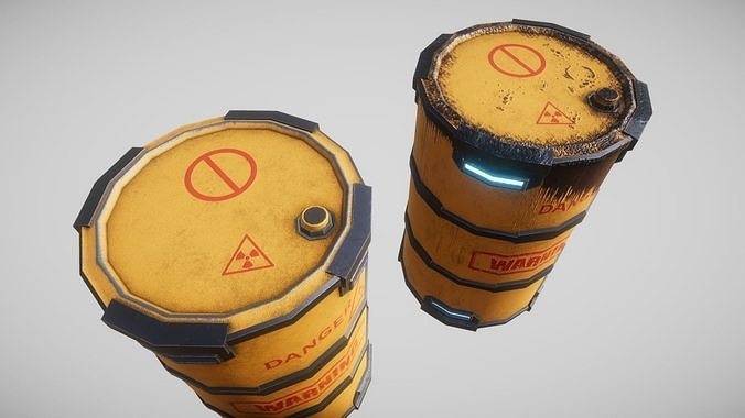 Sci-Fi Barrel free VR / AR / low-poly 3D model | CGTrader