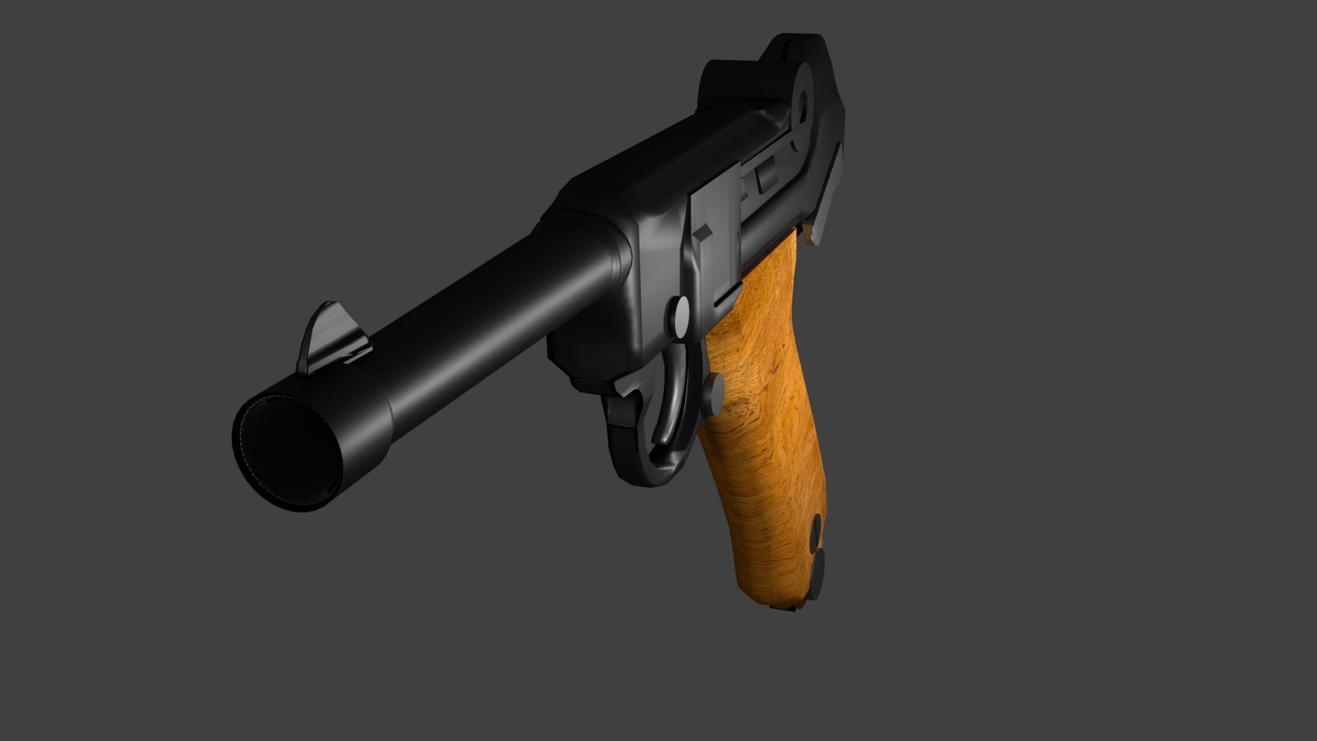 World War gun 3D model | CGTrader