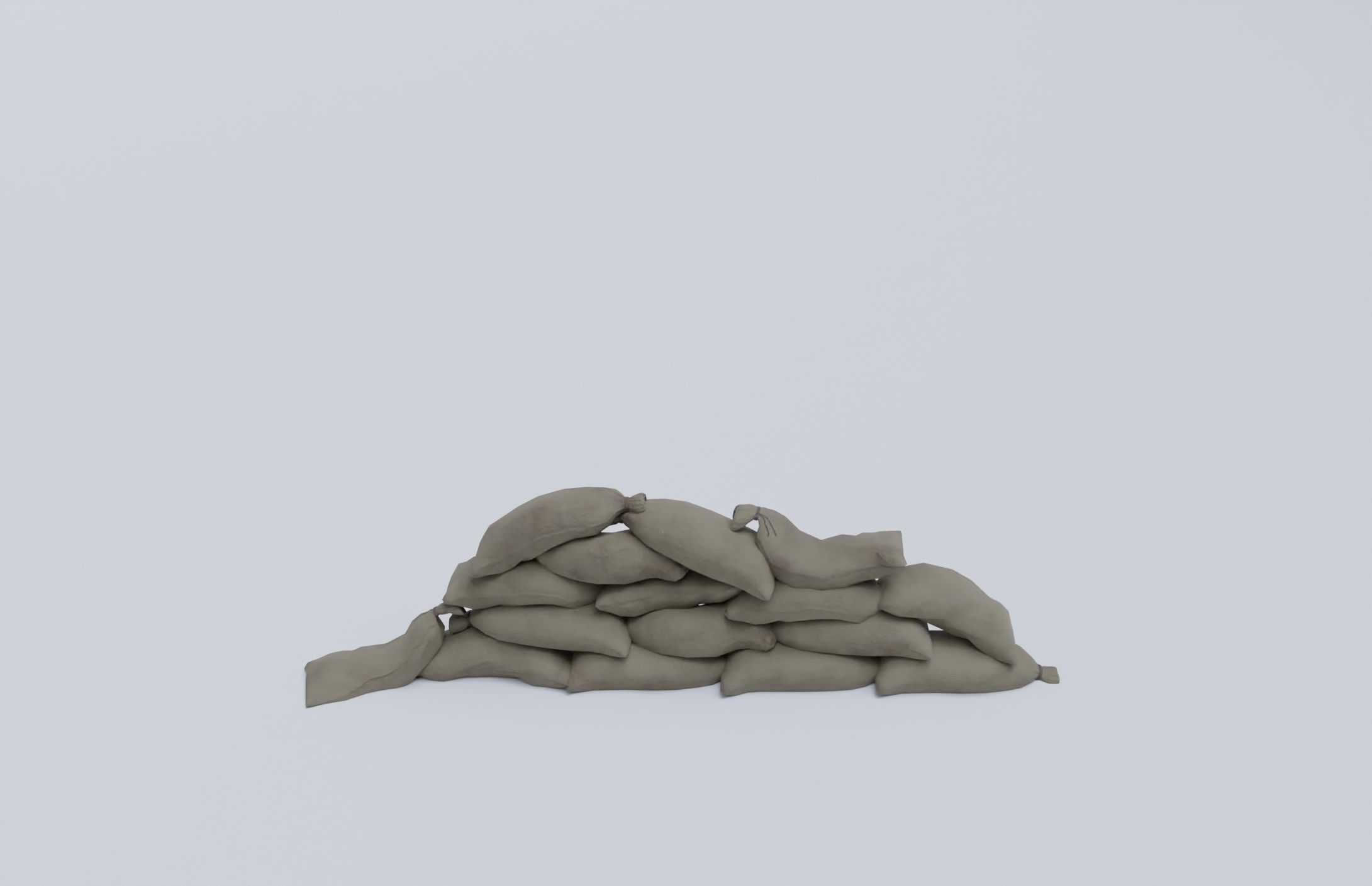 3D model Sandbags set low poly PBR materials VR / AR / low-poly | CGTrader