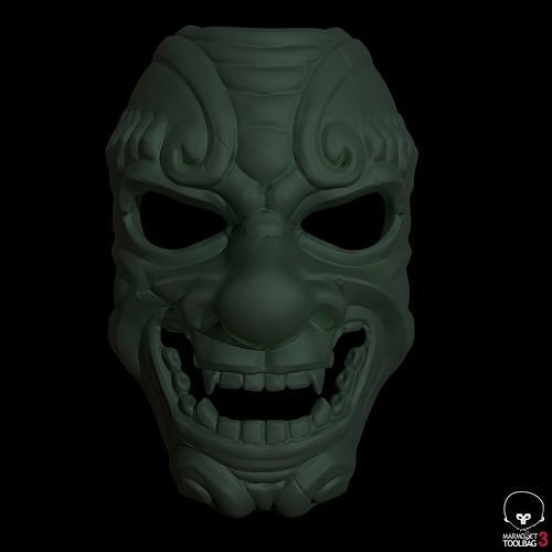 japanese stylized mask 3d printable 3D model 3D printable | CGTrader