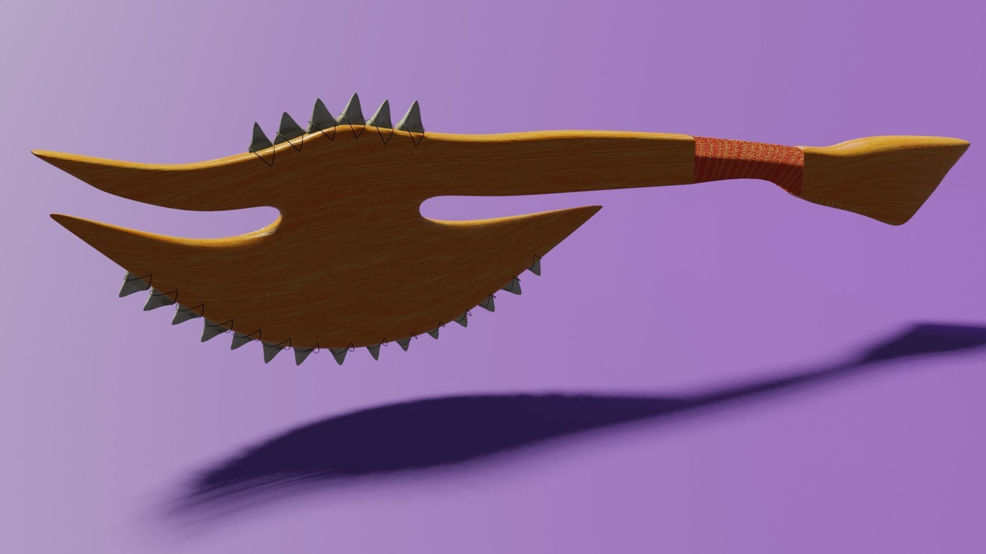 shark tooth axe 3D model | CGTrader