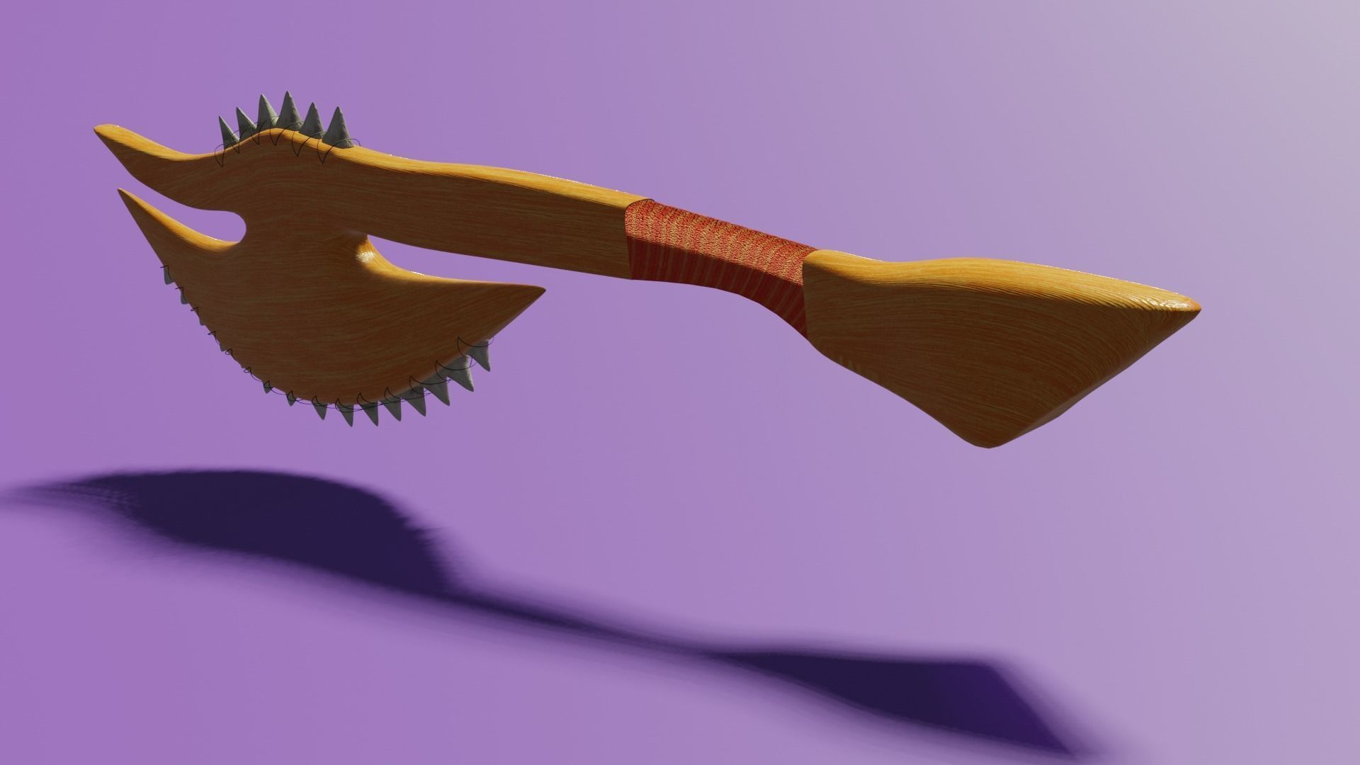 shark tooth axe 3D model | CGTrader
