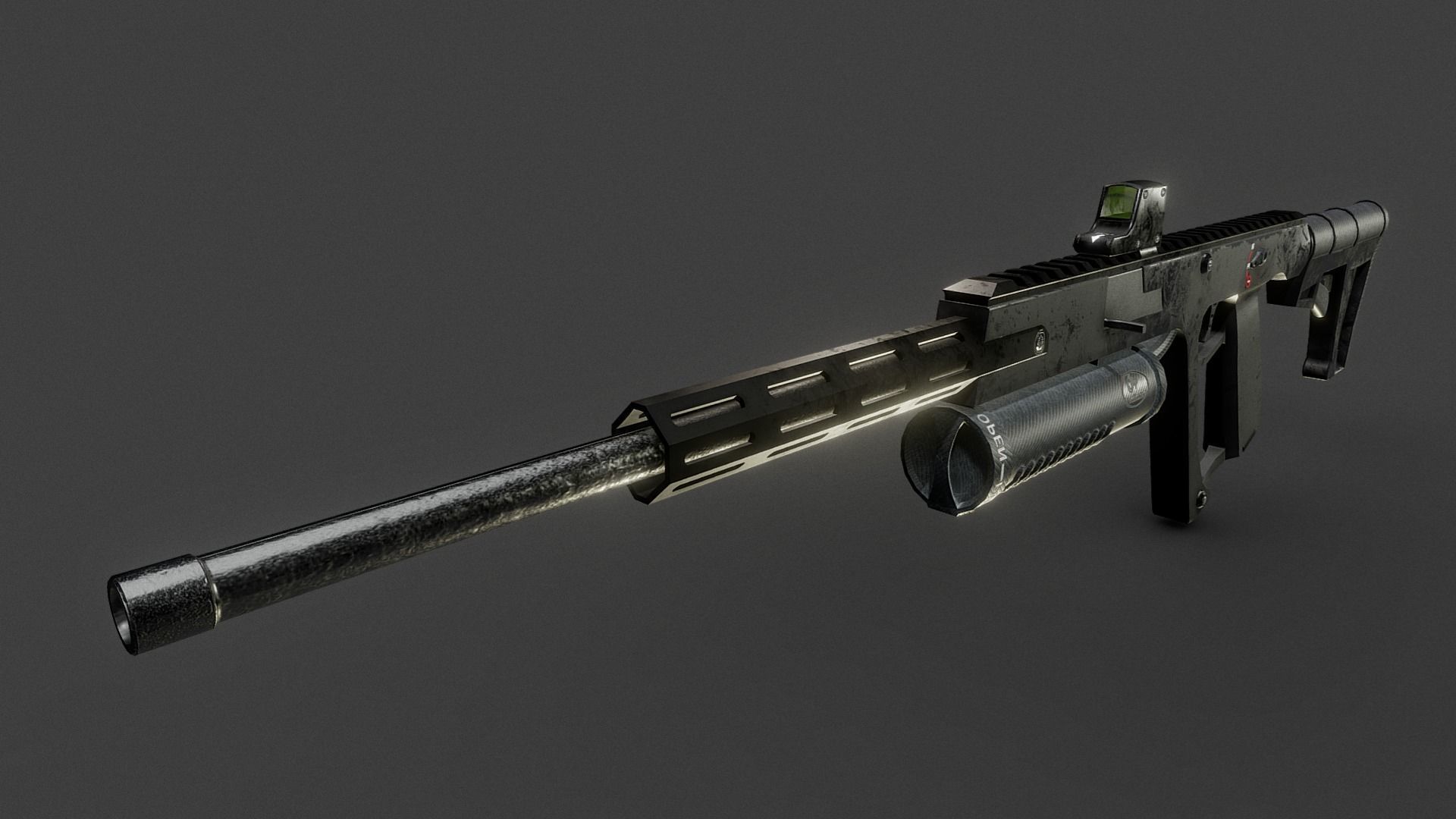 3D model Custom Assault Rifle VR / AR / low-poly | CGTrader