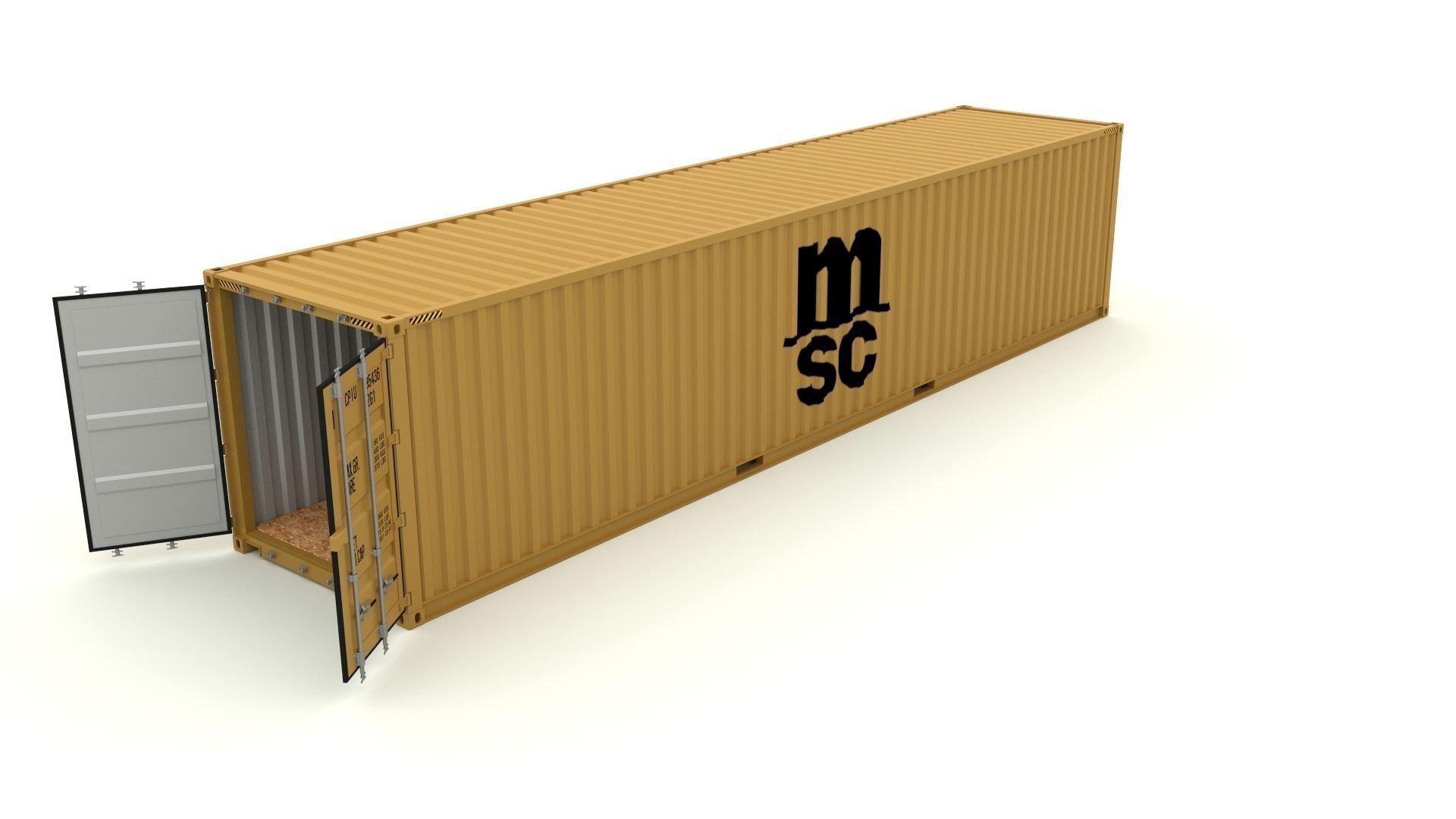 Shipping Container MSC 3D model | CGTrader