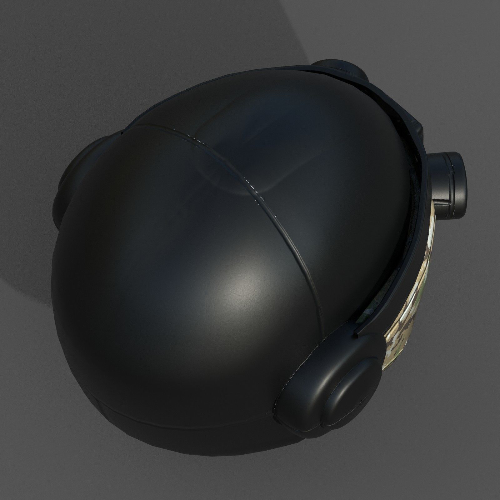 3D model Helmet plastic scifi futuristic 3d model low poly VR / AR ...