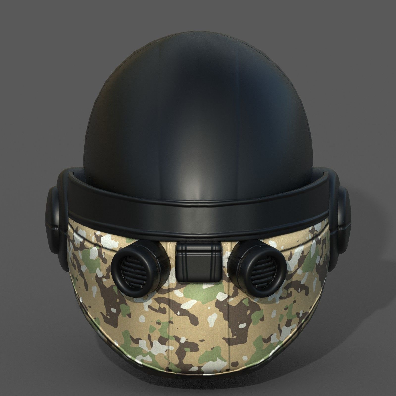 3D model Helmet plastic scifi futuristic 3d model low poly VR / AR ...