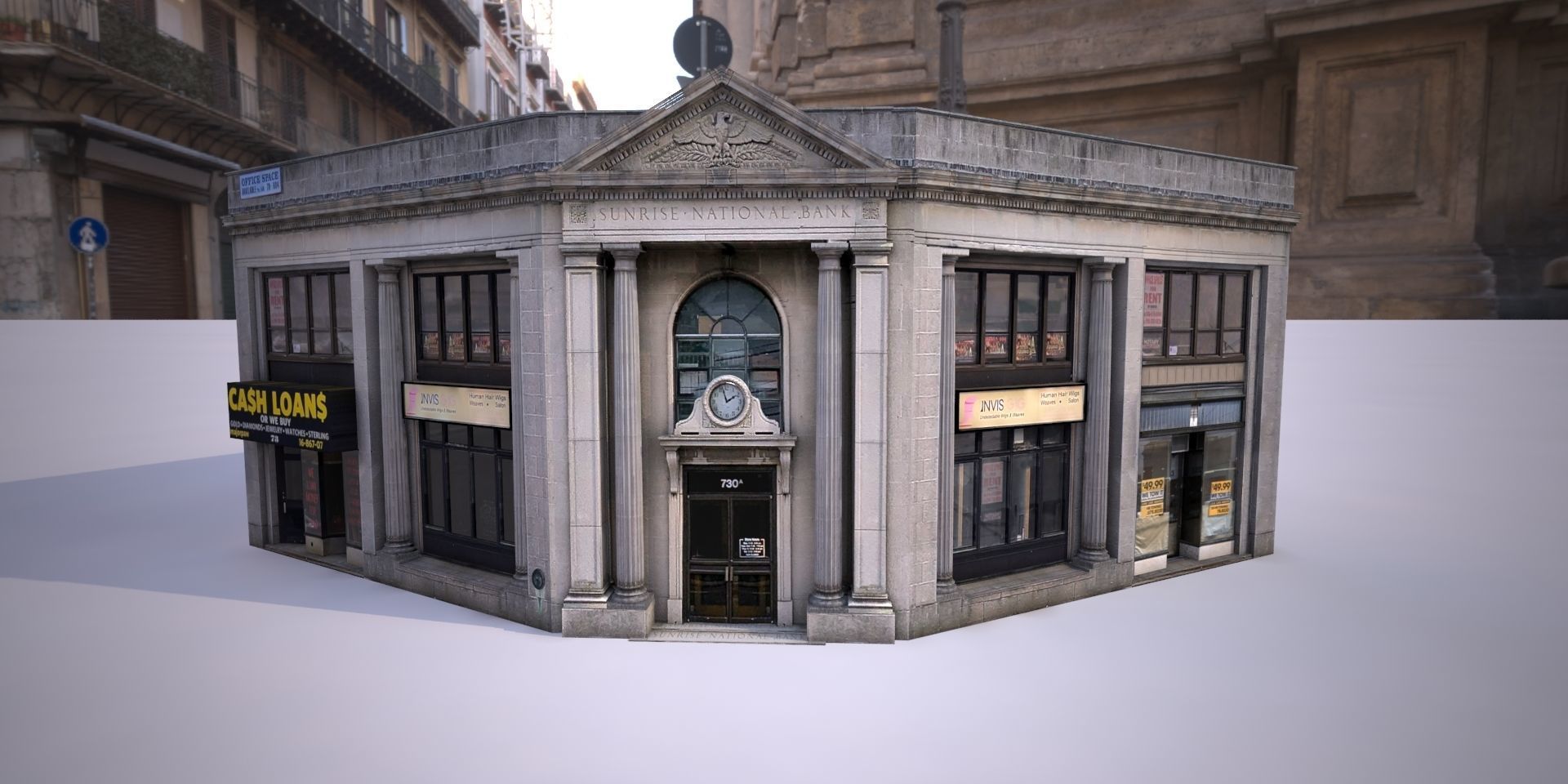 Entourage Building Neo Clasical 3D model | CGTrader